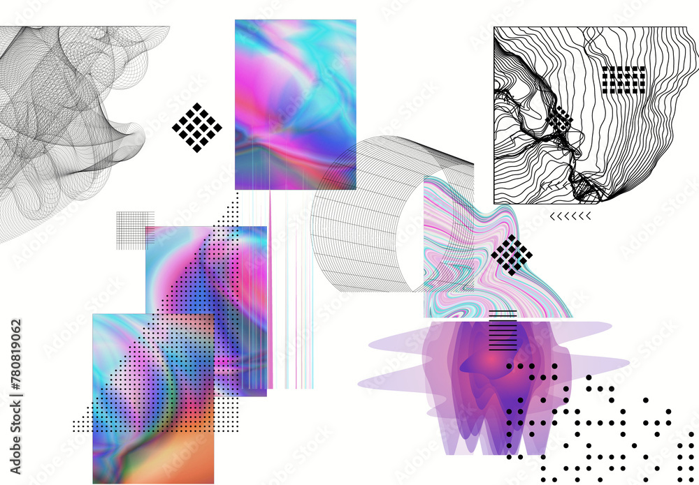 Modern Gothic Design Elements Illustration Set Stock Template | Adobe Stock