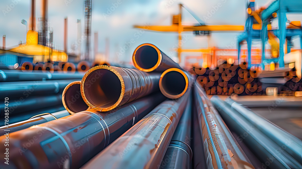 Warehouse for storing and processing steel pipes. Plant for the ...