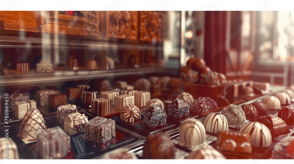 A hyper-realistic image of exquisite chocolates made by the world's ...