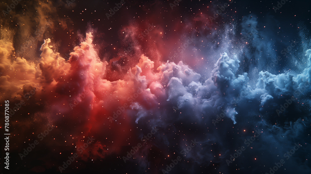 Foto de american flag colors from smoke explosion. american flag colors ...