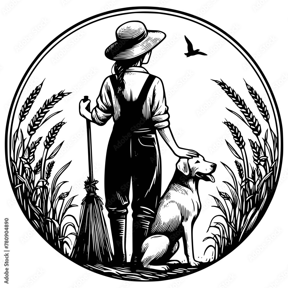 Vetor do Stock: Farm, Farm Scene, Farm Landscape, Farming, Farmer, Farm ...