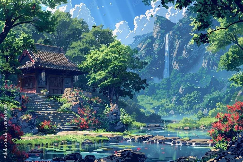 Finding peace and tranquility amidst the beauty of nature, whether it's ...