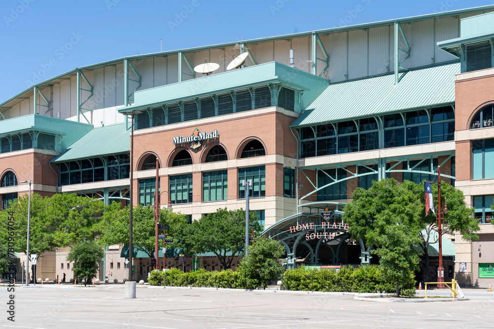 Houston, Texas, USA - April 4, 2024: Minute Maid Park in Houston, Texas ...