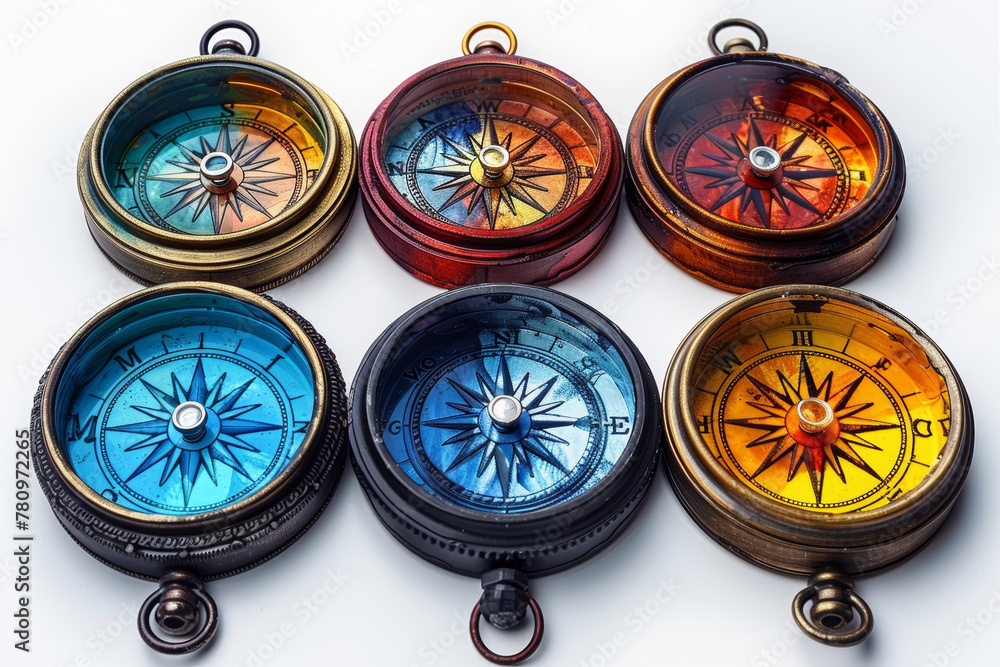 A spectrum of values and principles guiding moral compasses, navigating ...