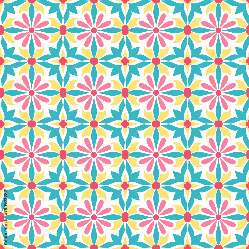Singapore Peranakan seamless pattern, seamless tile, colorful ...