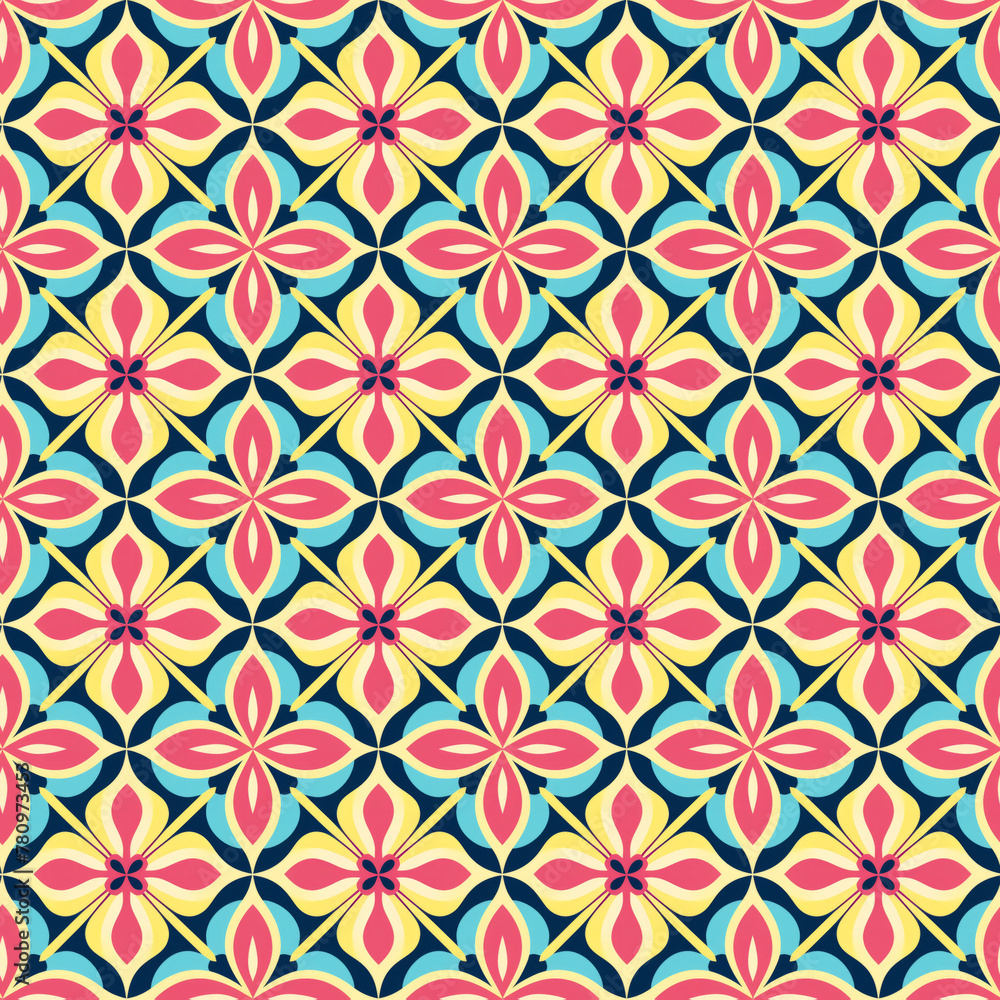 Singapore Peranakan seamless pattern, seamless tile, colorful ...