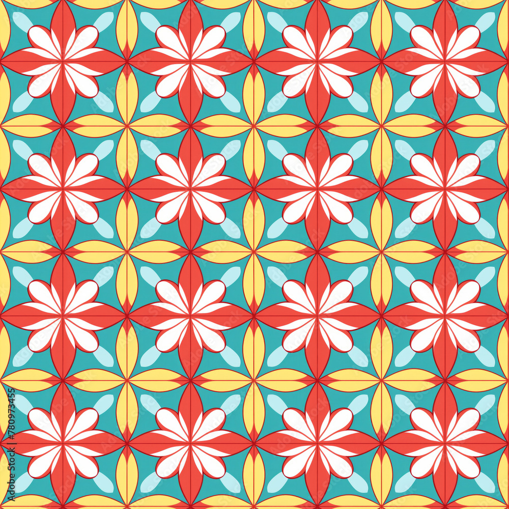 Singapore Peranakan seamless pattern, seamless tile, colorful ...