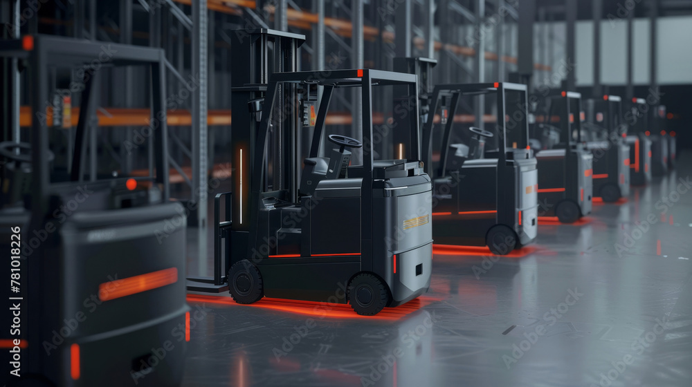 Graphic outlining the evolution of warehouse forklifts to fully ...