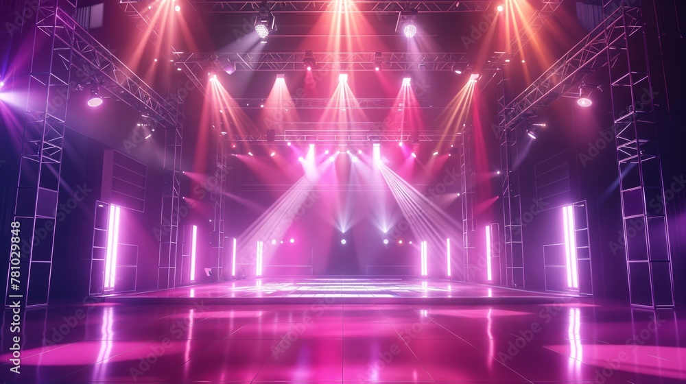 Lighting ramp with powerful spotlights for creating artificial lighting ...