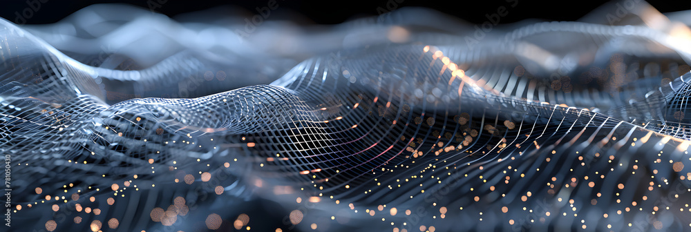 ภาพประกอบสต็อก Abstract wave motion background animation with vibrant ...