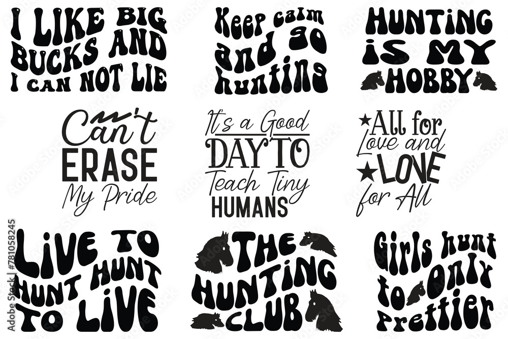 Vetor de Hunting Quotes svg Bundle. Quotes about Hunting, Hunting cut ...