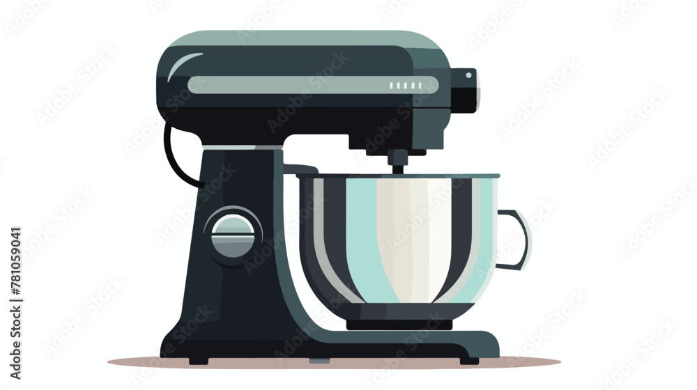 Flat black mixer icon 2d flat cartoon vactor illust Stock Vector ...