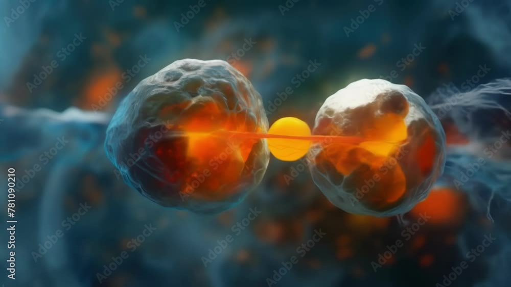 A plant cell undergoing cell division captured in the midst of the ...