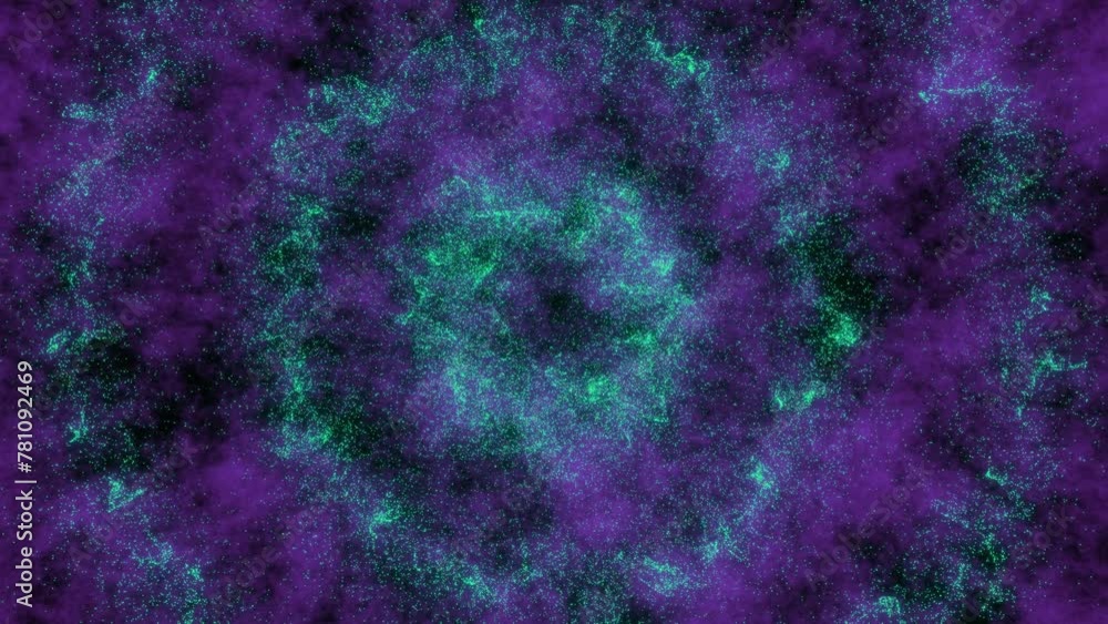 Abstract background loop energy field. Abstract cyan circular form. 3D ...