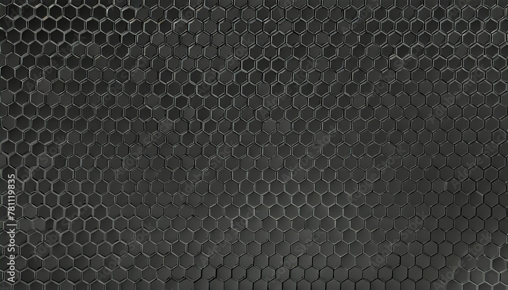 black hexagon honeycomb design elements shapes pattern with no strokes ...
