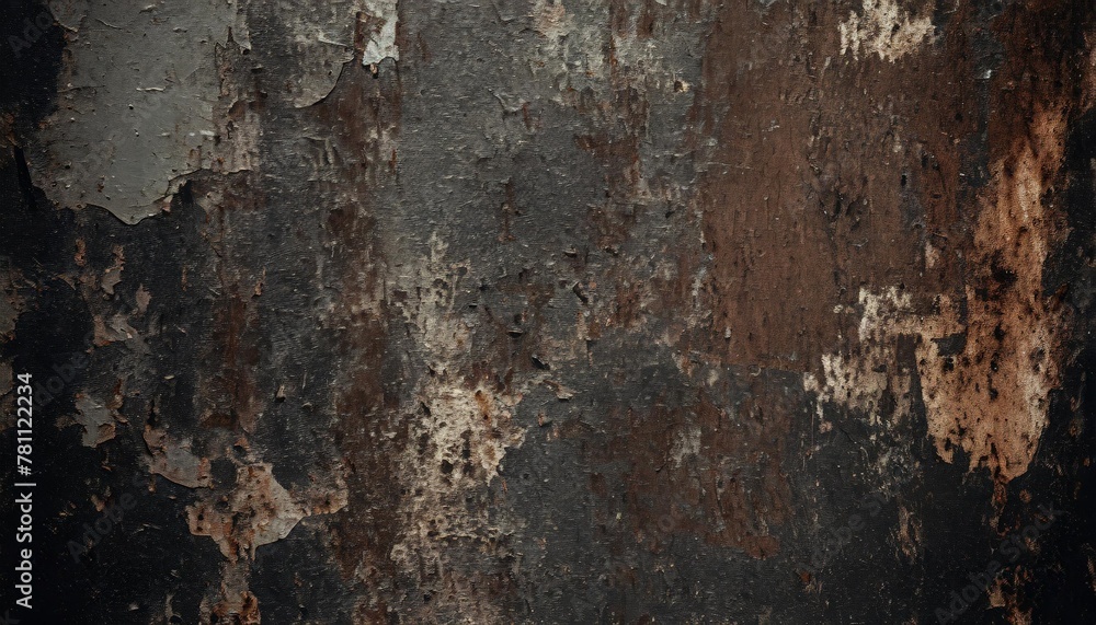peeling paint on the rust wall empty for design pattern cover overlay ...