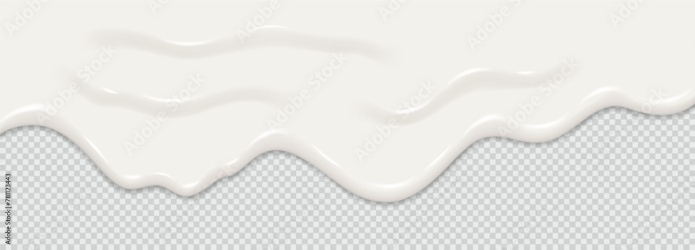 Yogurt, milk or cream surface creamy liquid melt splash flowing ...