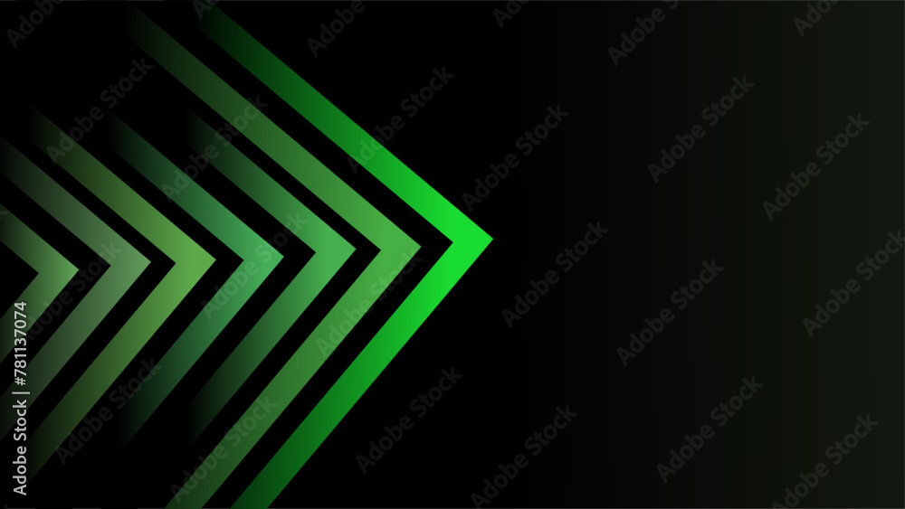 Green and dull green arrows pointing to the right emphasis on a topic ...