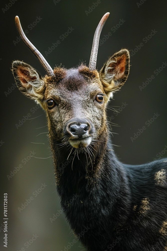 AI generated illustration of a Himalayan Musk Deer (Moschus ...