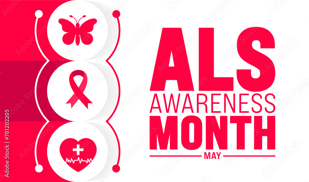 Vecteur Stock May is amyotrophic lateral sclerosis ALS Awareness Month ...