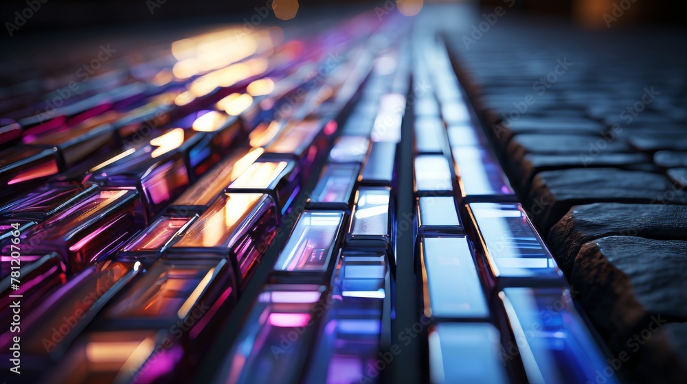 Suspended holographic lines.Conceptual abstraction of connectivity and ...