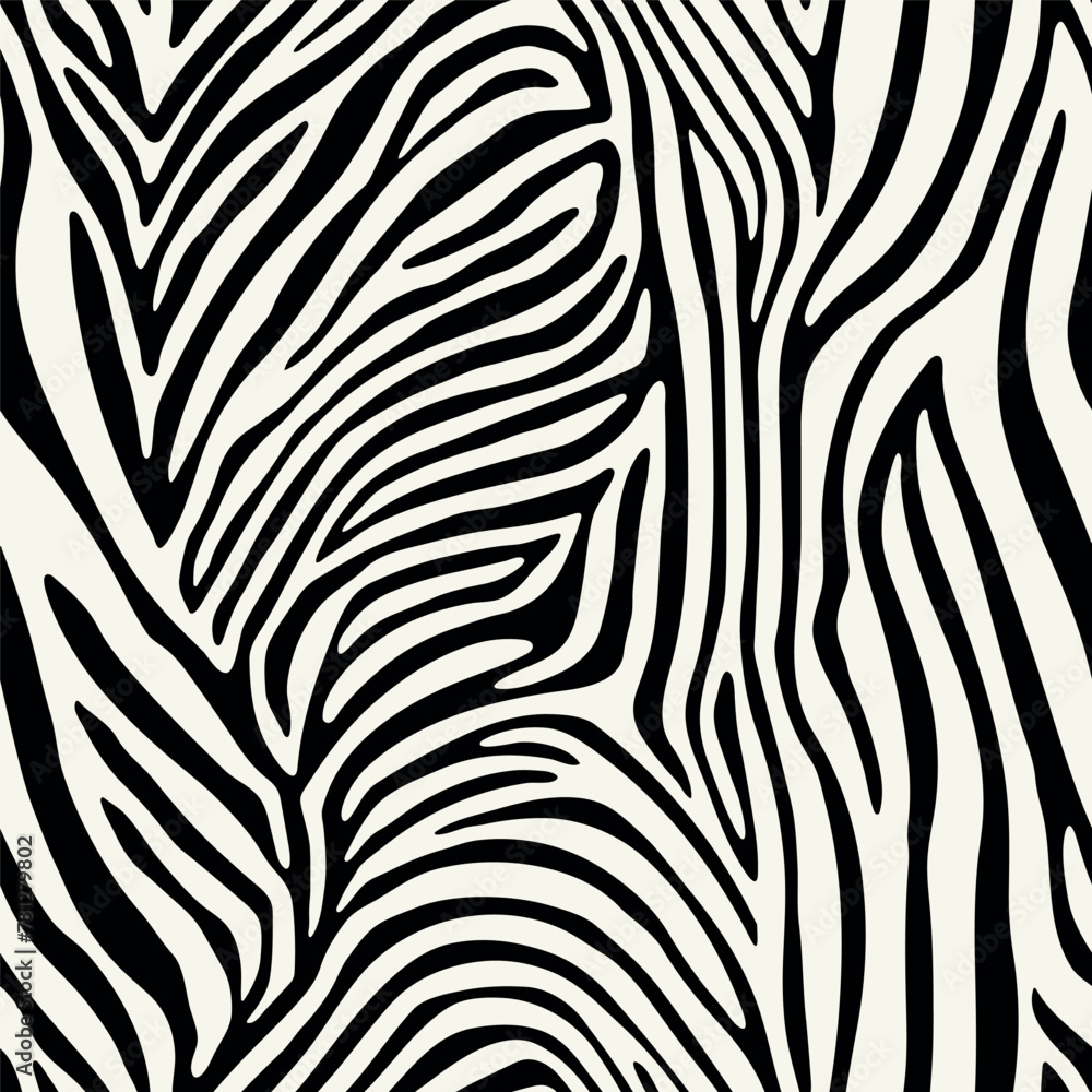 Vector seamless pattern with tiger spots. Endless stylish texture ...