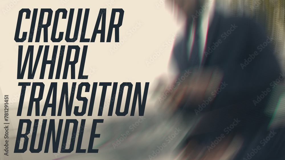 Circular Whirl Transition Bundle | Drag and Drop Style Stock Template ...