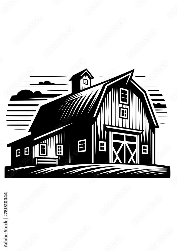 Barn SVG Files | Barn SVG Cut Files | Farm vector files | Farmhouse ...