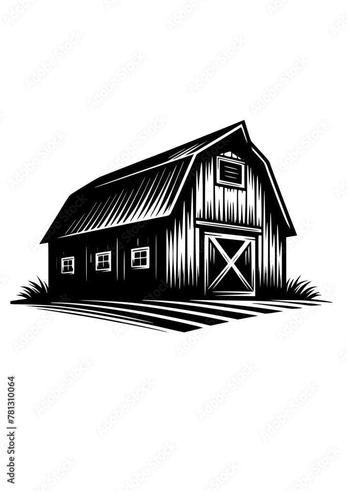 Farming svg, farm silhouette, barn clipart, barn svg, Farm Svg, Farm ...