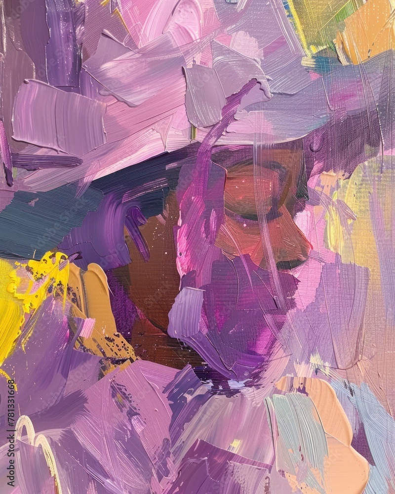 Violet Sensation an oil painting depicting the vibrant colors and rich ...