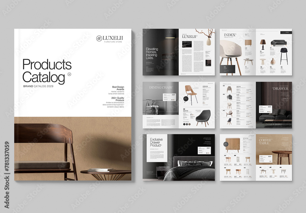Product Catalog Brochure Template Stock Template | Adobe Stock