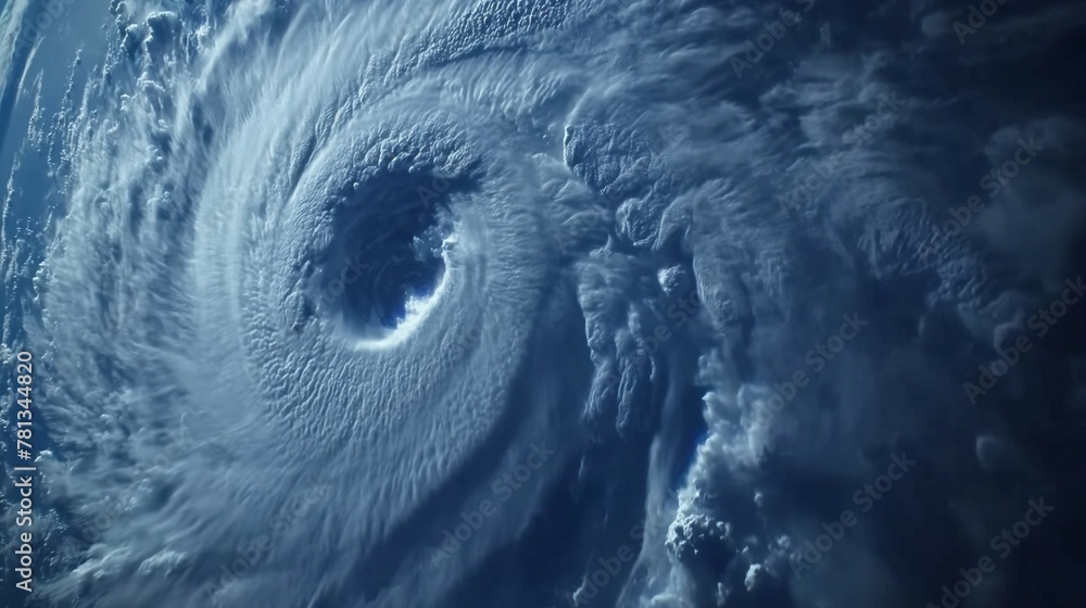 Zooming in from space, the detailed structure of a hurricane's eye ...