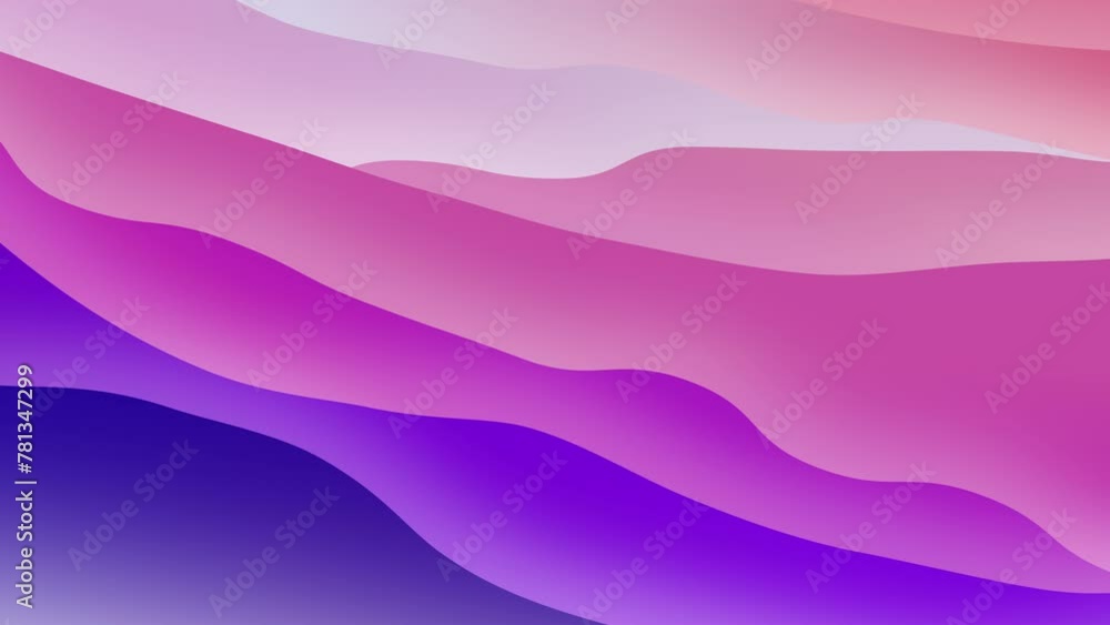 animation from wavy shapes filled colorful wavy shapes, 4K abstract ...
