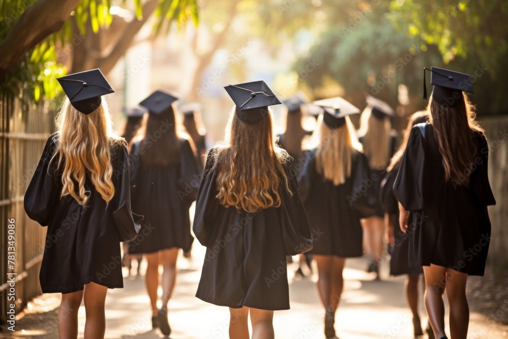 an image of students at graduation ceremony. Alumni Award Ceremony. A ...