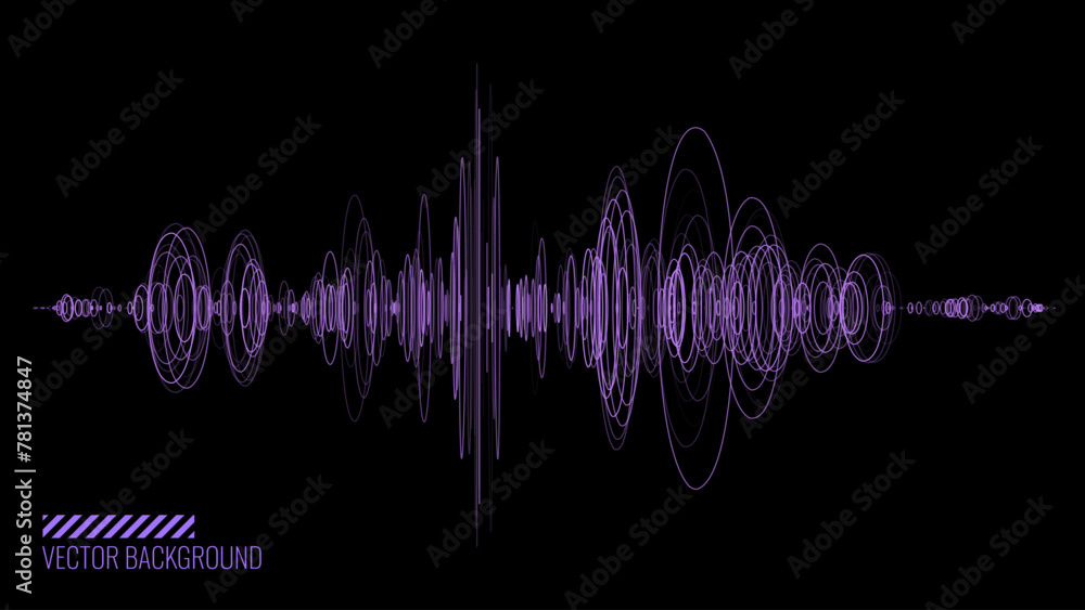 Earthquake Wave Seismic Diagram Background. Audio Sound Wave Diagram ...