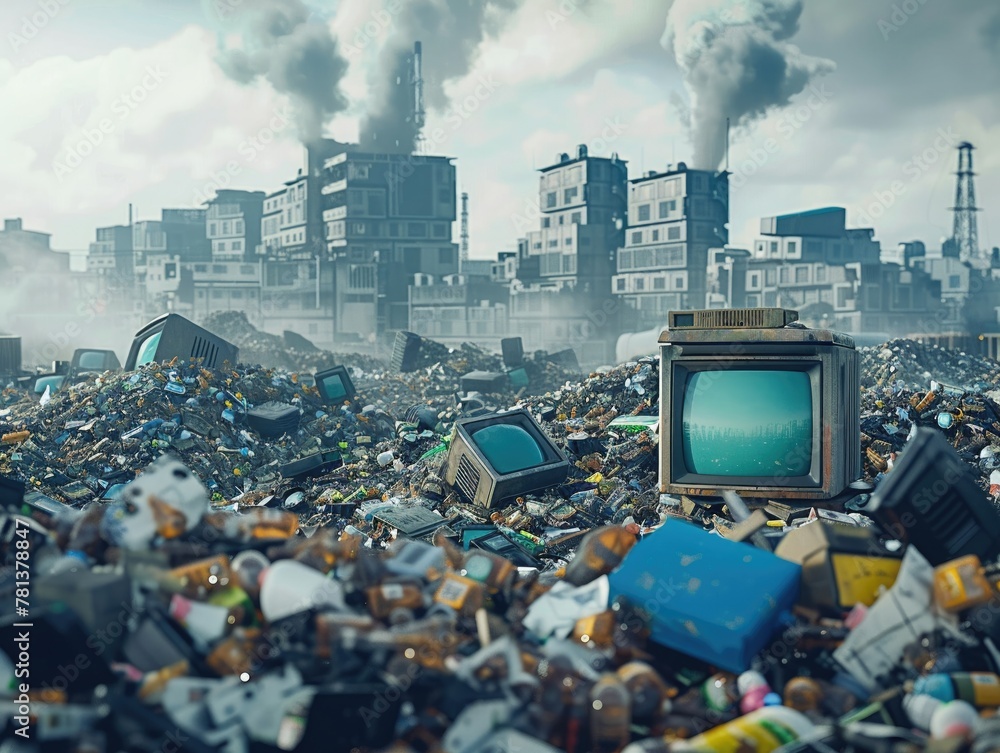 E-waste piling up in unauthorized dumping grounds, showcasing the dark ...