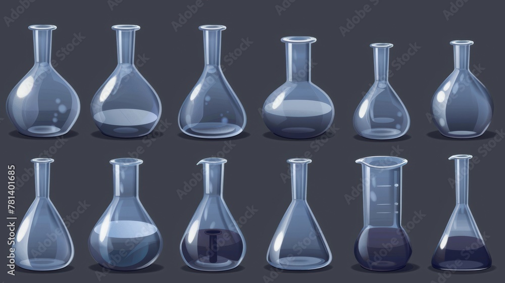 The design is based on the 3D chemistry laboratory glass science test ...