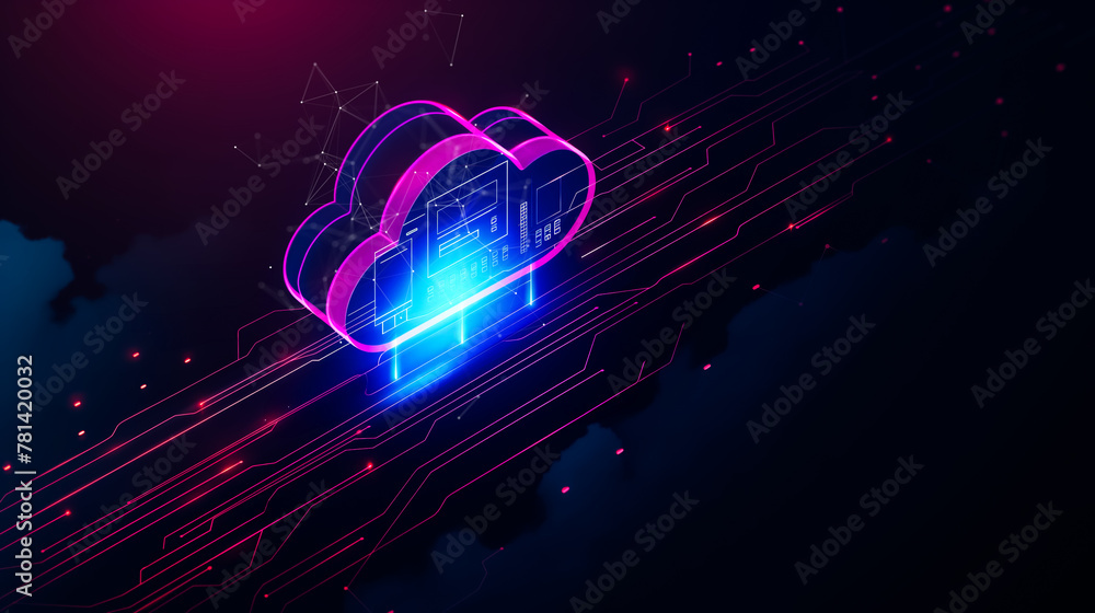 Computer chip with cloud connected to network of digital nodes ...