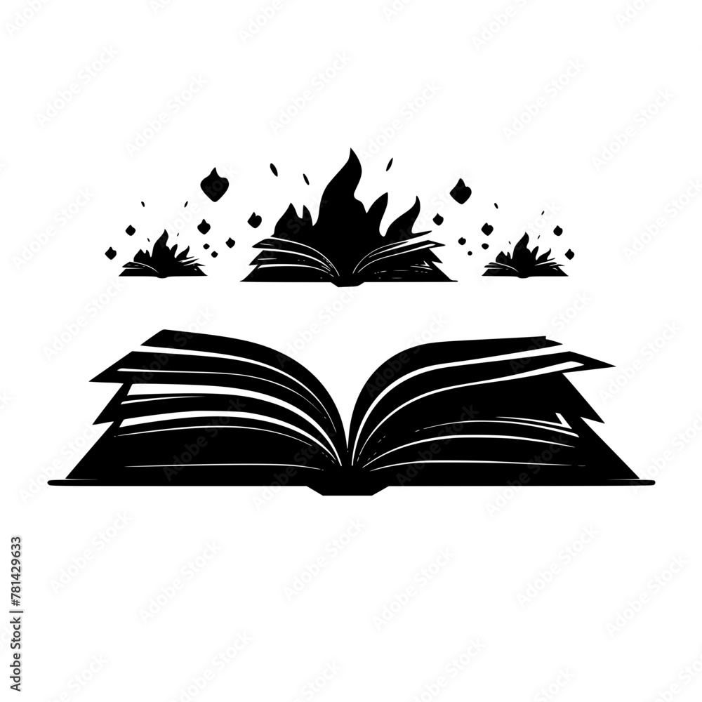 Book SVG Bundle, Book PNG Bundle, Book Clipart, Book Silhouette, Book ...