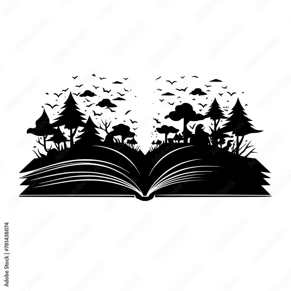 Book SVG Bundle, Book PNG Bundle, Book Clipart, Book Silhouette, Book ...