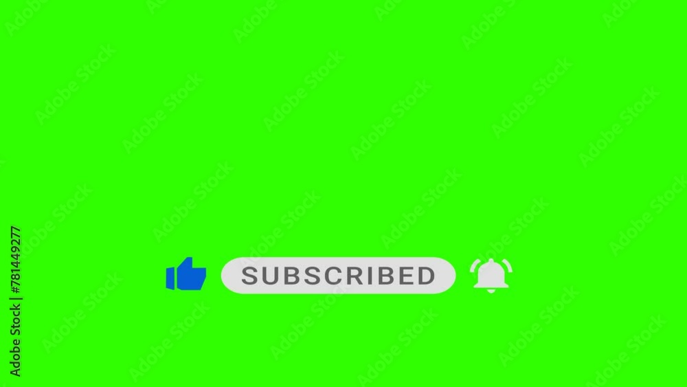 Subscribe button is being click by the cursor and changed color ...