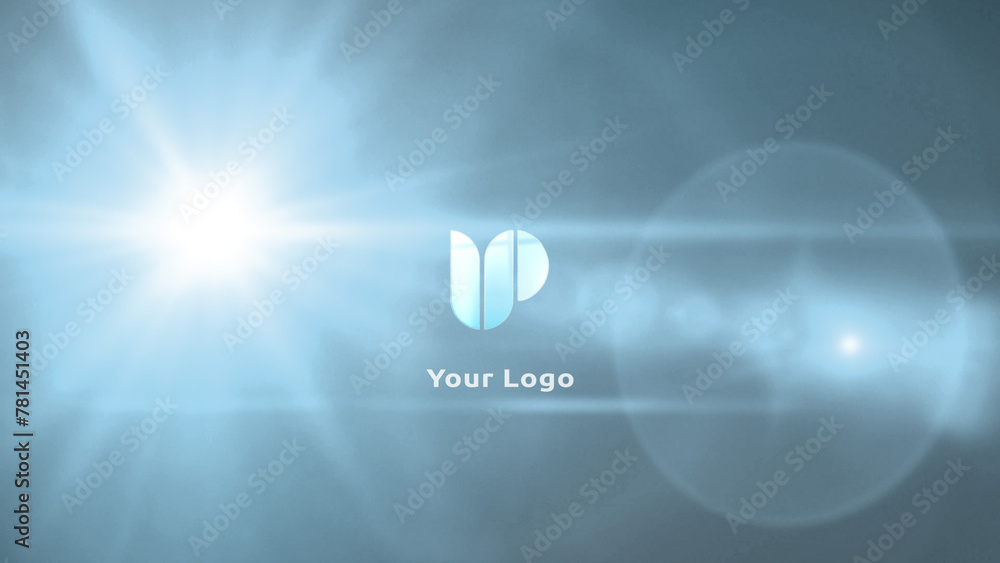 Elegant Flares Corporate Logo Reveal 4k 1:1 16:9 9:16 Stock Template ...