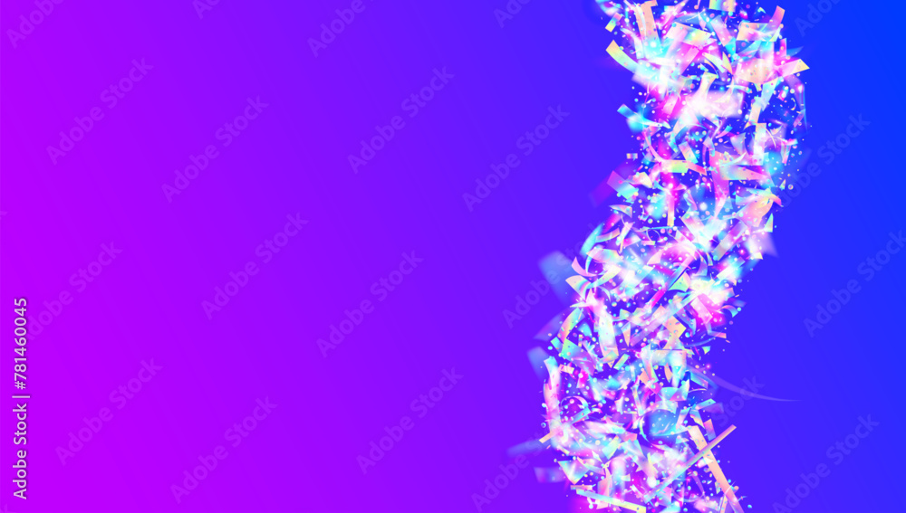 Neon Tinsel. Hologram Sparkle. Holographic Paper. Disco Birthday ...