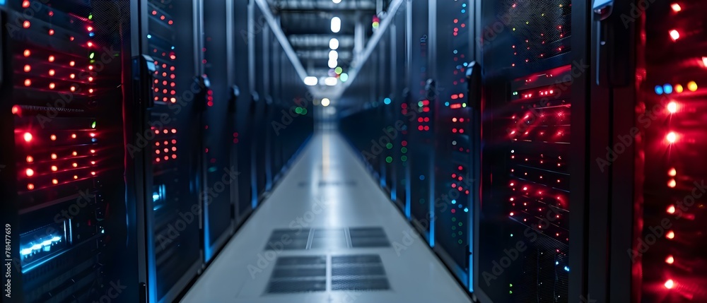 AI-Powered Factory Core: The Beat of Modern Production. Concept ...