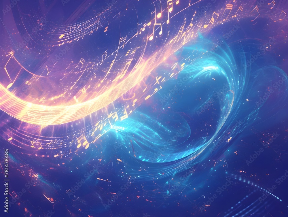 Captivating Harmonic Waves of Cosmic Energy and Radiance in a Vibrant ...