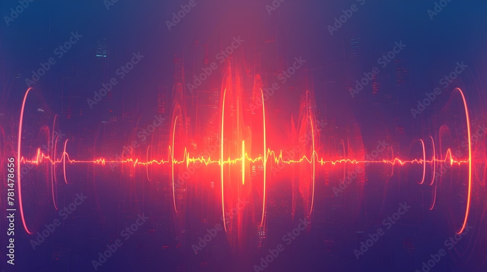 Colorful Sonic Waveform Visualization Showcasing Vibrant Amplitude and ... Colorful Sonic Waveform Visualization Showcasing Vibrant Amplitude and ...