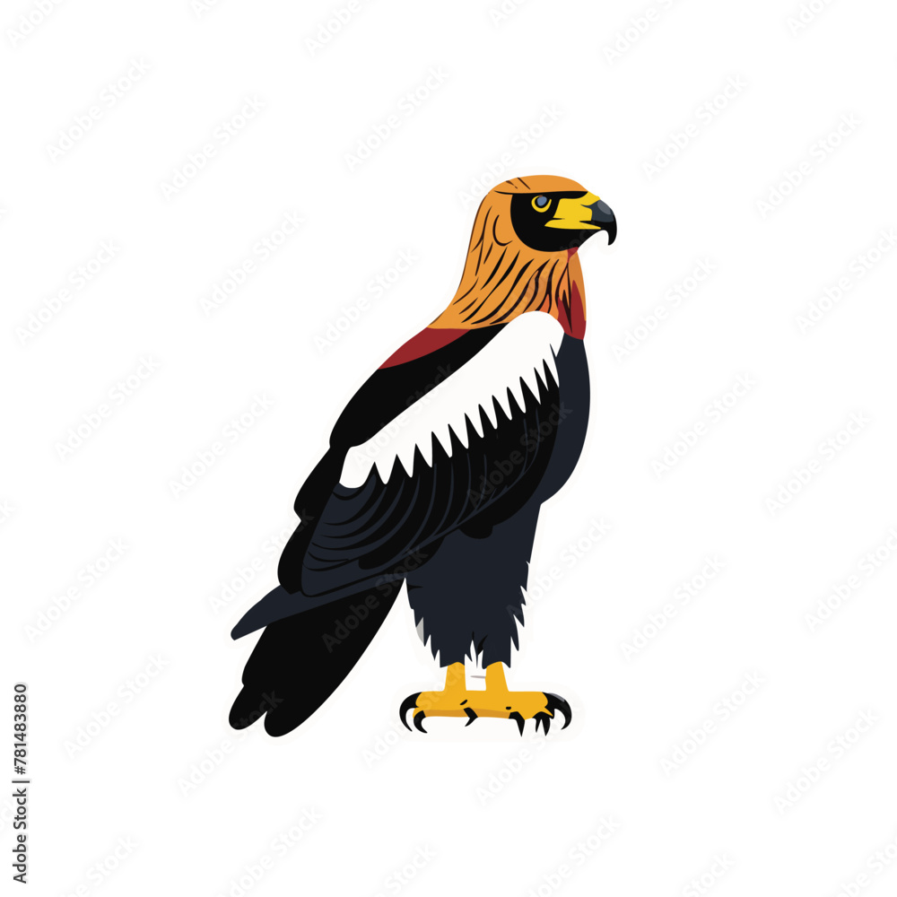 Eagle heads black and white vector, the Head of an eagle in the form of ...