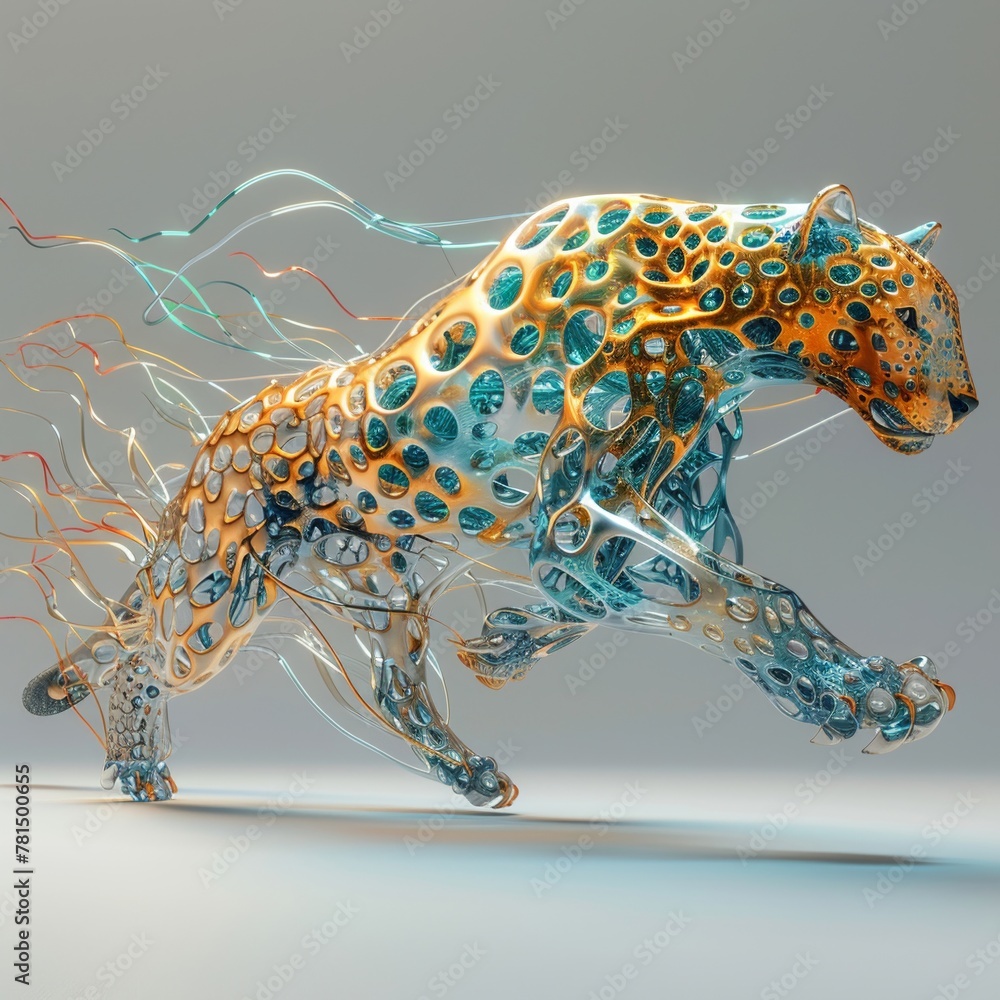 animal locomotion in a dynamic and captivating design Show the fluidity ...