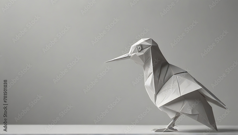 Out Of Nowhere concept of Rebirth as an origami bird emerging from a ...