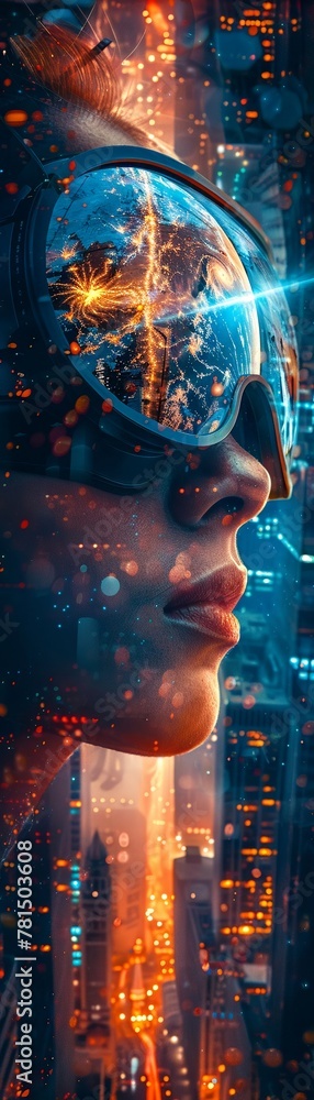 Merge creativity and technology in a visually striking image that ...